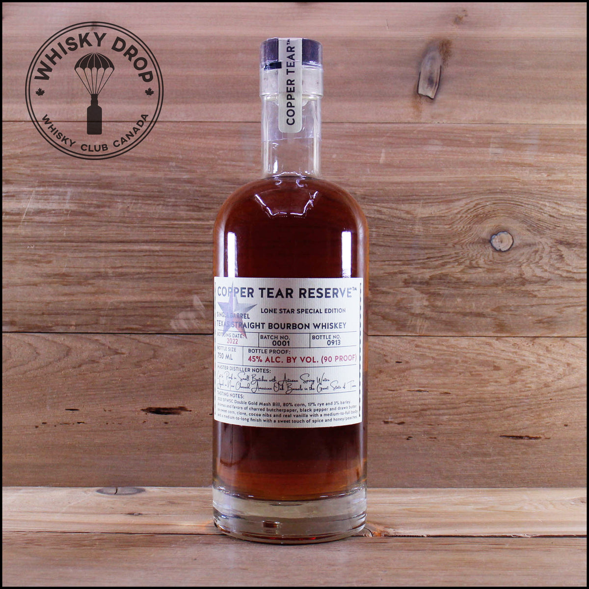 Copper Tear Reserve Texas Straight Bourbon – Whisky Drop