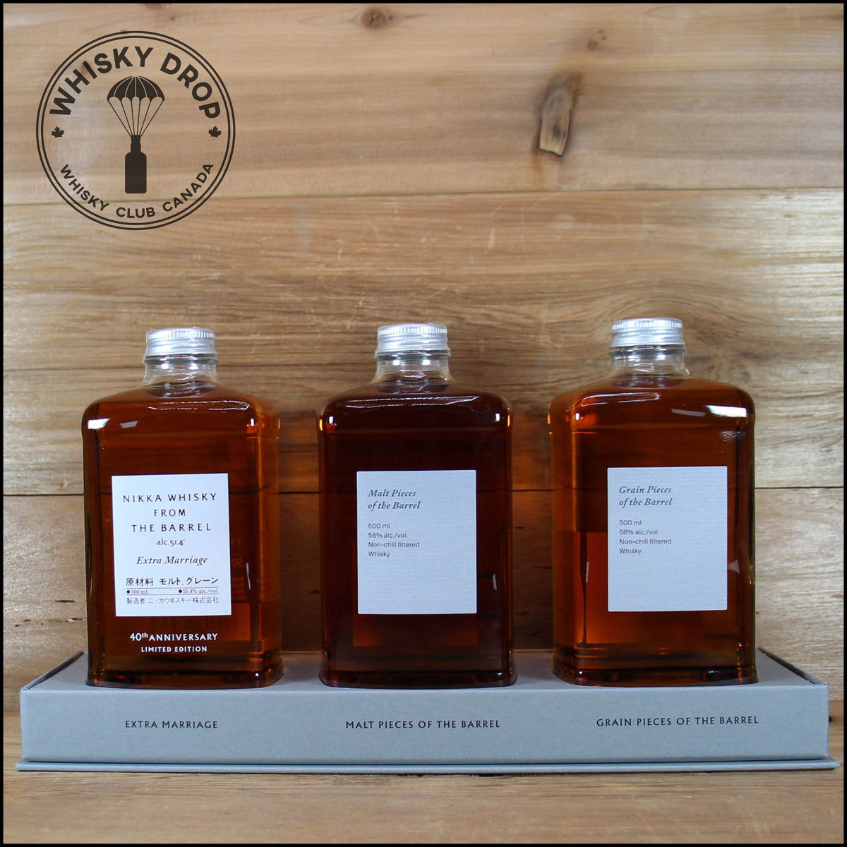 Nikka From The Barrel 40th Anniversary Assorted Box (3 x 500 mL ...