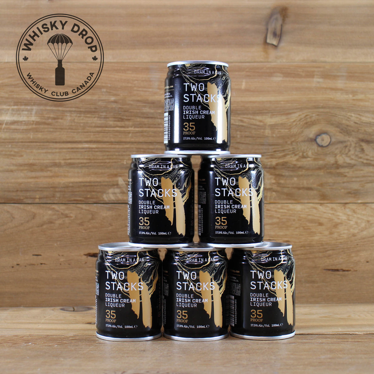 Two Stacks "Dram in a Can" Irish Cream – Whisky Drop