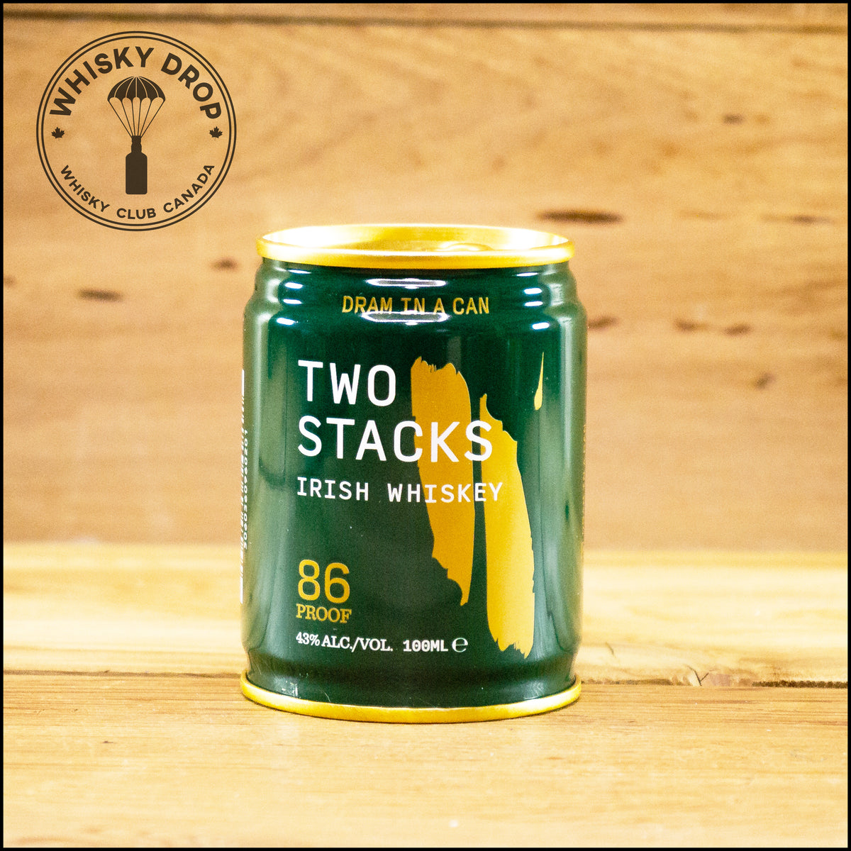 Two Stacks "Dram in a Can" Irish Whiskey Single Can – Whisky Drop
